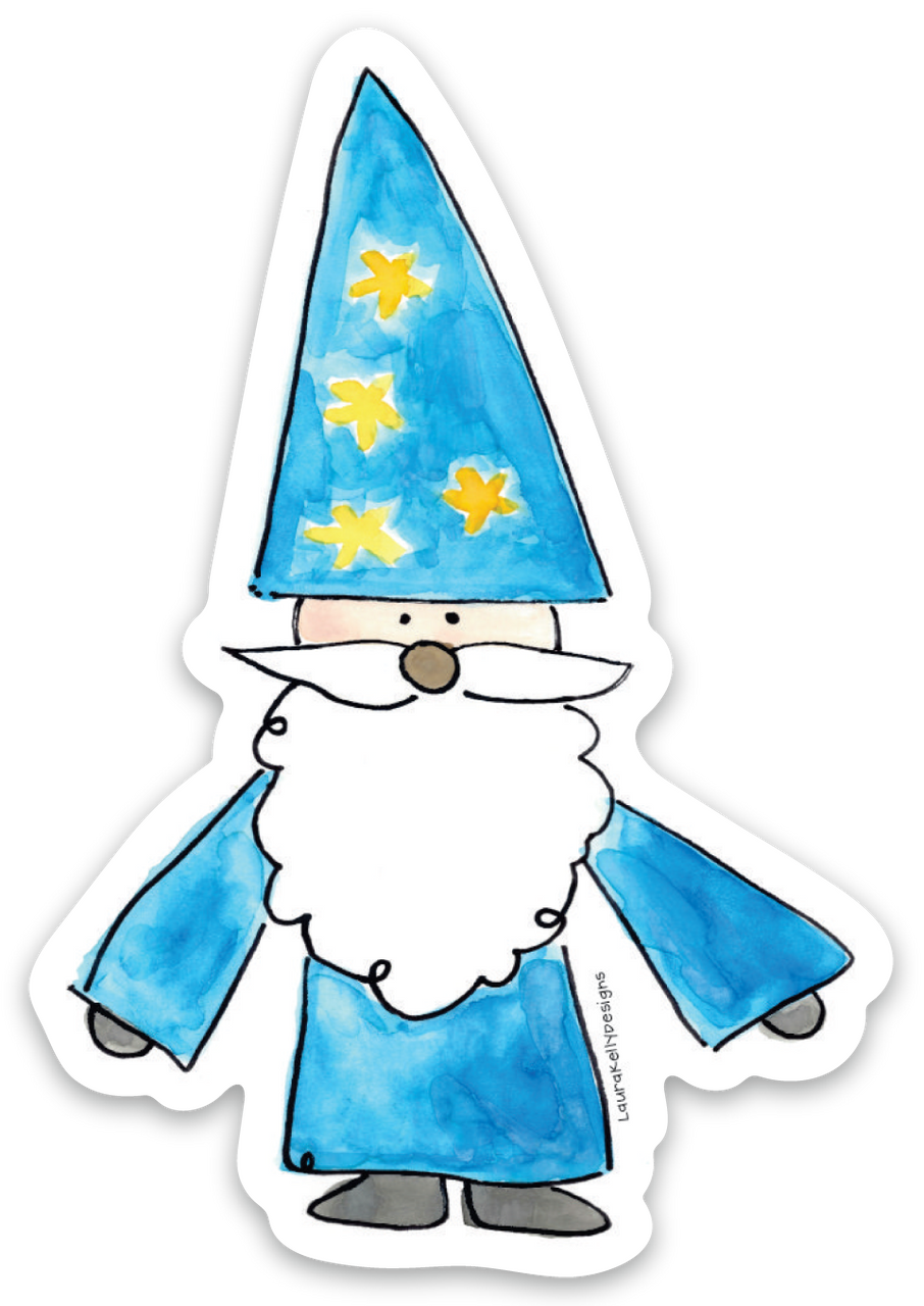 Vinyl Sticker-WIZARD – Laura Kelly Designs ECom